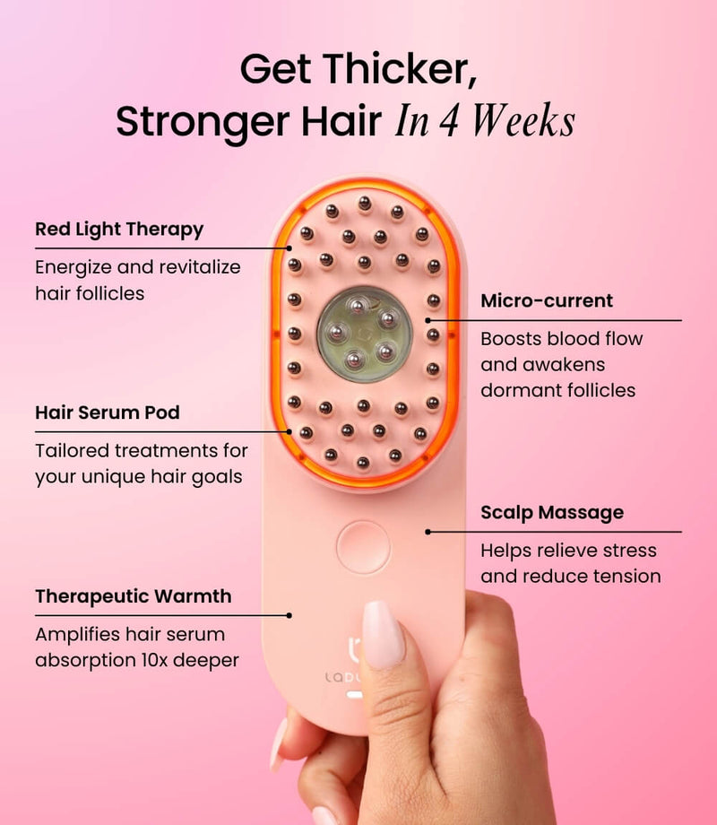 Red Light Therapy Hair Growth - Repair Brush | LADUORA DUO