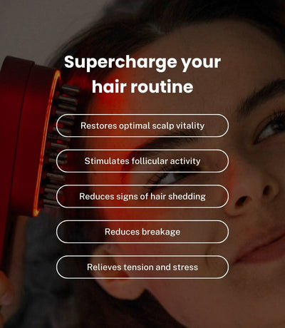 Red Light Therapy Hair Growth - Repair Brush | LADUORA DUO